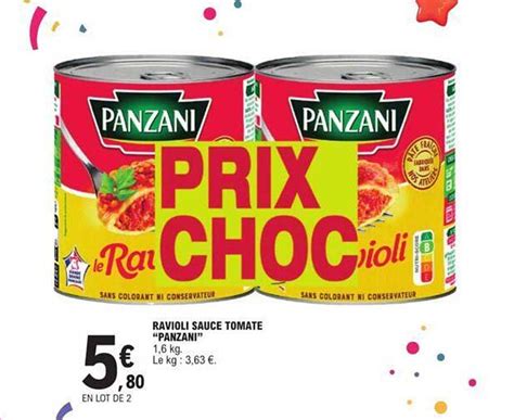 Promo Ravioli Sauce Tomate Panzani Chez E Leclerc ICatalogue Fr