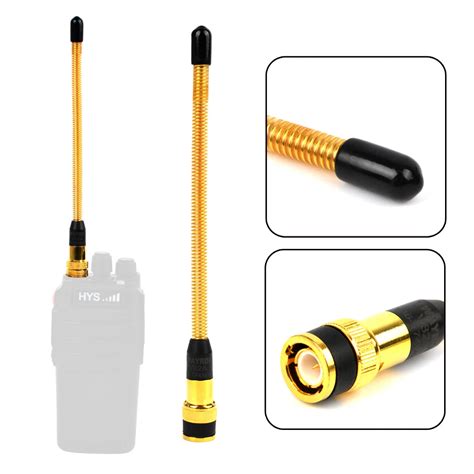 HYS V82A BNC Dual Band Two Way Radio Antenna 144 430MHz Walkie Talkie