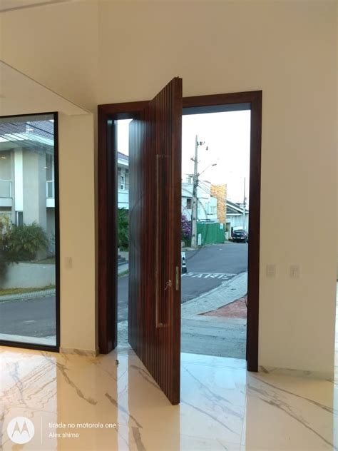 Porta Pivotante De Lambril Maci O De Imbuia Bandeira Superior