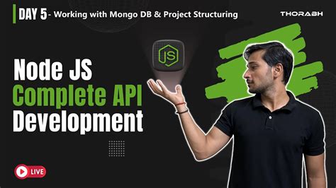 working with mongodb and project structuring node js youtube