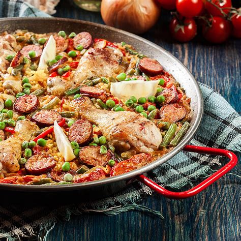 Recette Paëlla au poulet chorizo et fruits de mer facile rapide