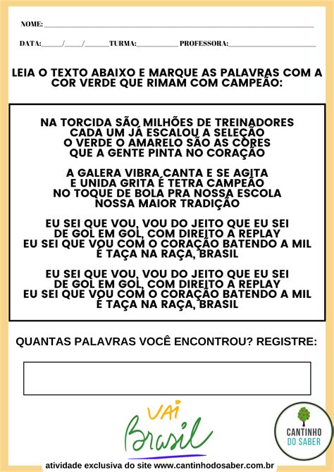 8 Atividades Para A Copa Do Mundo De 2022