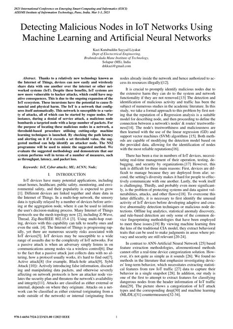 pdf detecting malicious nodes in iot networks using machine learning and artificial neural