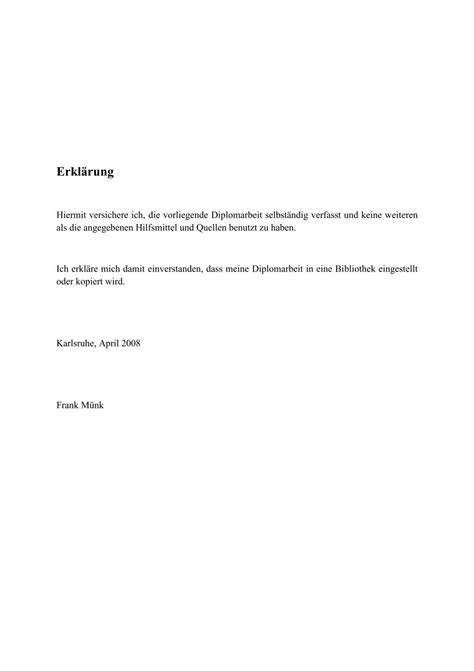 Erkl Rung Hiermit Versic