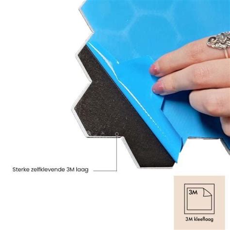Zelfklevende Mozaïek Steenstrip Hexagon Medium Beige ISODECO