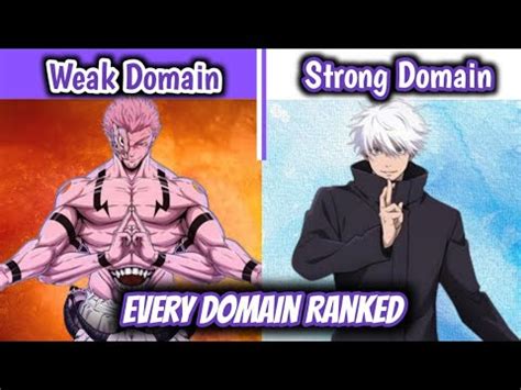 Every Domain Expansions Ranked Weakest To Strongest Jujutsu Kaisen