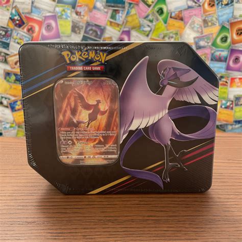 Set Cartonase Pokemon Tcg Crown Zenith Tin Galarian Articuno