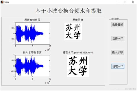 【语音隐写】基于matlab gui dwt音频数字水印【含matlab源码 712期】 51cto博客 音频数字水印的matlab实现