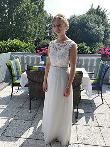 YASIOU Elegant Hochzeitskleid Damen Lang Hochzeitskleider Spitze