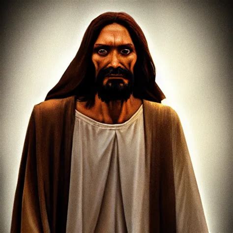 A Realistic Photo Of Demonic Jesus Christ Scary Stable Diffusion