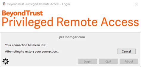Log Into The Access Console BeyondTrust Privileged Remote Access