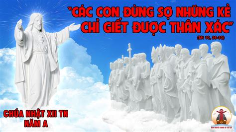 CÁC BÀI SUY NIỆM LỜI CHÚA CHÚA NHẬT XII THƯỜNG NIÊN A Giáo Phận Bà Rịa