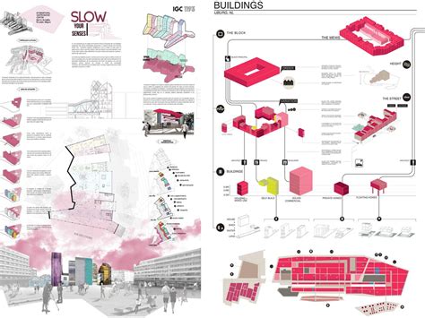 Láminas de presentación arquitectura urbanismo y construcción