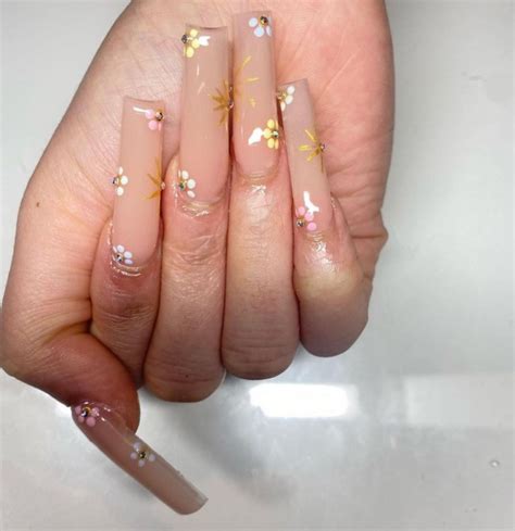 Mismatched Pink Nail With Glitter Tips