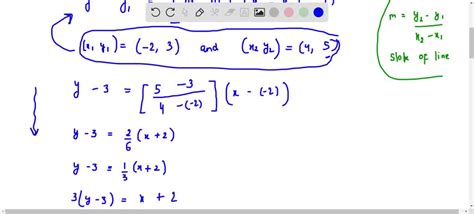 Solved If A Straight Line Passing Through Two Points And