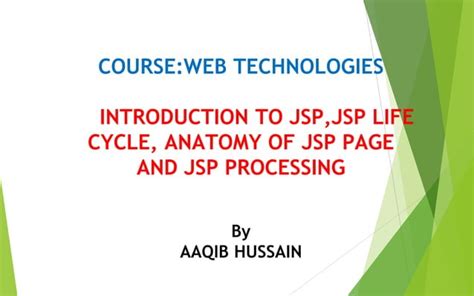 introduction to jsp jsp life cycle anatomy of jsp page and jsp processing