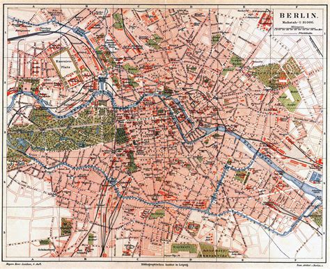 Old Berlin Wall On Map