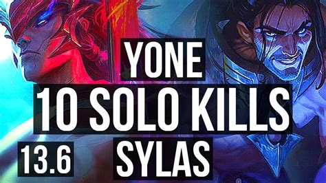 Yone Vs Sylas Mid Solo Kills Legendary Games Kr