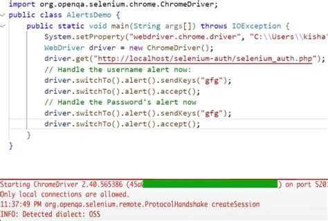 How Does Selenium Webdriver Handle Proxy Authentication Geeksforgeeks