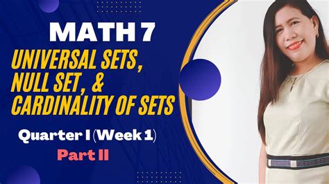 universal sets null sets and cardinality of sets youtube