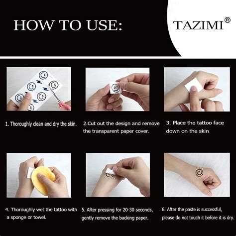 Tazimi Sheets D Black Flower Rose Temporary Tattoos For Women