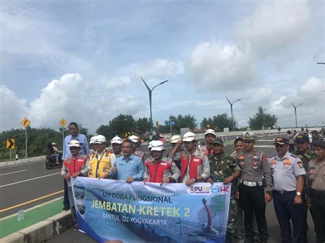 Uji Coba Jembatan Kretek II Bantul Bupati Larang Pedagang Buka Lapak