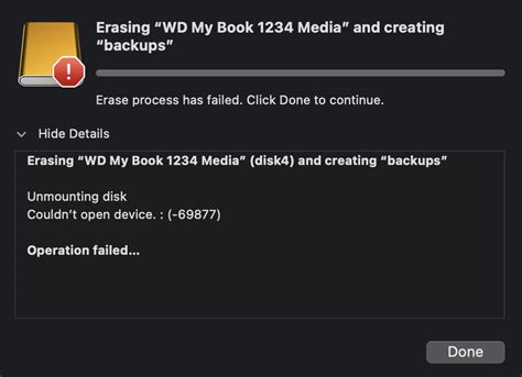 fix couldn t open device 69877 on mac when erasing drives