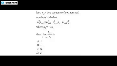 csir net problem sequence question of the day 29 11 2021 maths mathematics youtube
