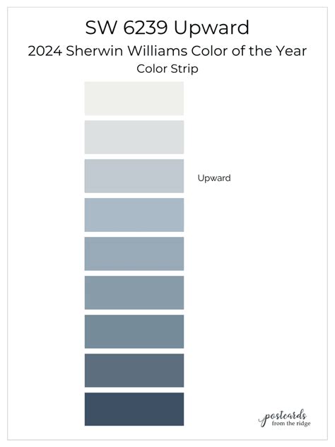 2024 Sherwin Williams Color Of The Year Upward SW 6239 Postcards From