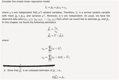 solved consider the simple linear regression model y i