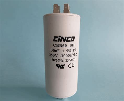 100UF 250Vac CBB60A Motor Run Capacitors 4pins Cinco Capacitor