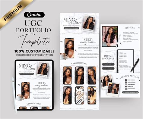 Ugc Creator Portfolio Template Prntbl Concejomunicipaldechinu Gov Co