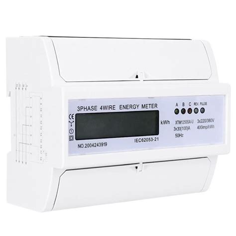 CET Compteur d énergie sur rail Din Compteur électrique numérique