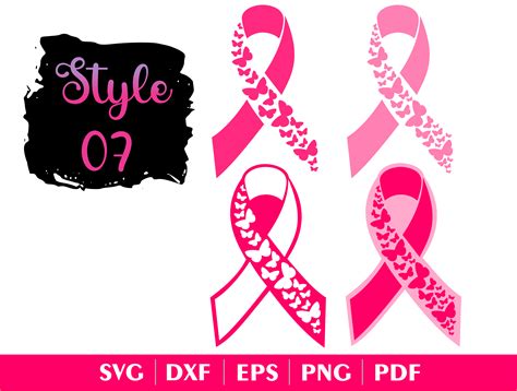 Breast Cancer Ribbon Awareness SVG 07 Graphic By Momstercraft