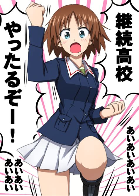 The Big Imageboard Tbib 1girl Absurdres Black Footwear Blue Eyes Blue Jacket Boots Brown