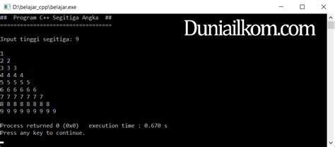 Codeblocks Contoh Program C Membuat Segitiga Bintang Riset