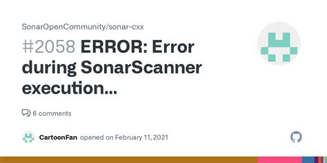 error error during sonarscanner execution java lang illegalstateexception cannot register
