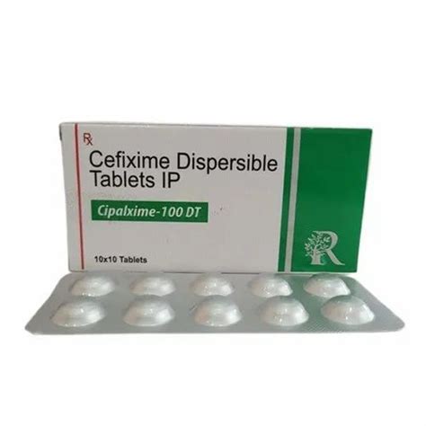100mg Cefixime Dispersible Tablets IP At Rs 189 Box Cefixime Tablet