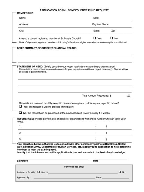 Church Benevolence Request Form Fill Out Sign Online Dochub