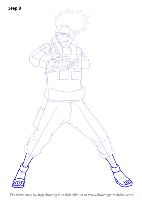 How To Draw Kakashi Hatake From Naruto Naruto Step By Step
