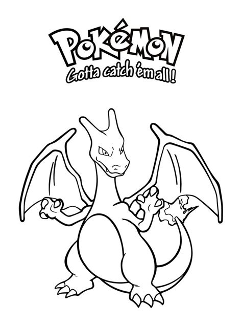 Charizard Free Printable Pokemon Coloring Pages Cartoon Coloring Pages