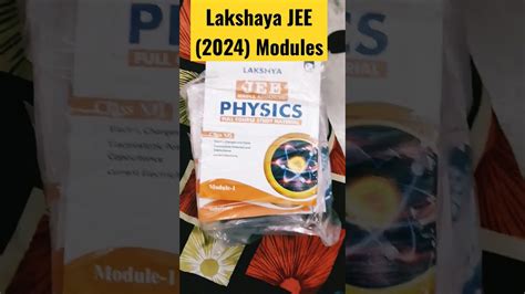 Lakshya JEE 2024 Module Lakshya Module PW Module Physics Wallah