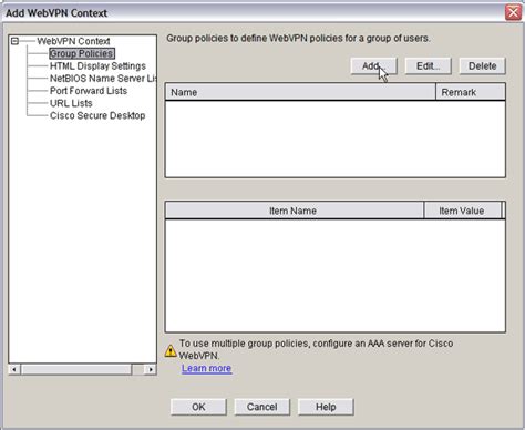 Configure Clientless SSL VPN WebVPN On Cisco IOS With SDM Cisco