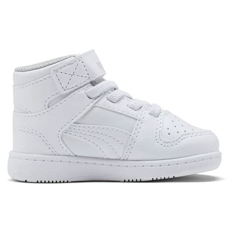 Puma Rebound Layup SL Velcro Infant Trainers White Dressinn