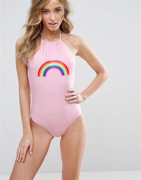 Rainbow Swimsuit Rainbow Swimsuit Swimsuit Fashion Swimsuits Outfits