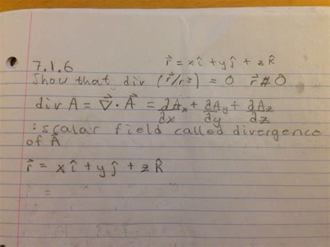 solved show that div r r 3 0 r o div a delta a
