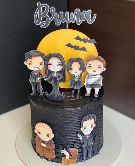 Arquivo Corte Topo De Bolo Wandinha Familia Addams 001 Elo7