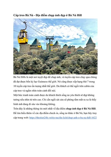 PPT Chụp ảnh đẹp ở Bà Nà Hill PowerPoint Presentation free download