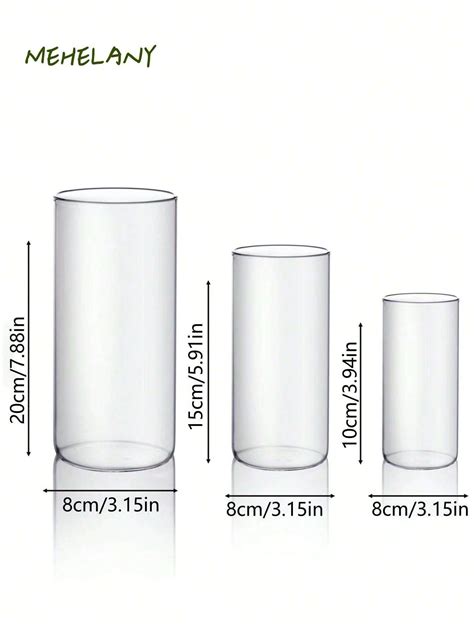 Wazony szklane o wysokości 10 15 20 cm Wazon cylindryczny Wazon z