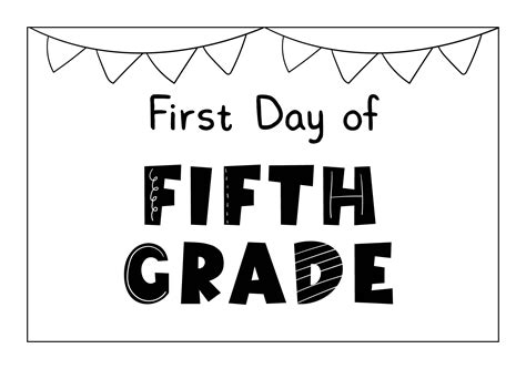 First Day Of Nd Grade Sign Free Printable Free Printable First Day Of